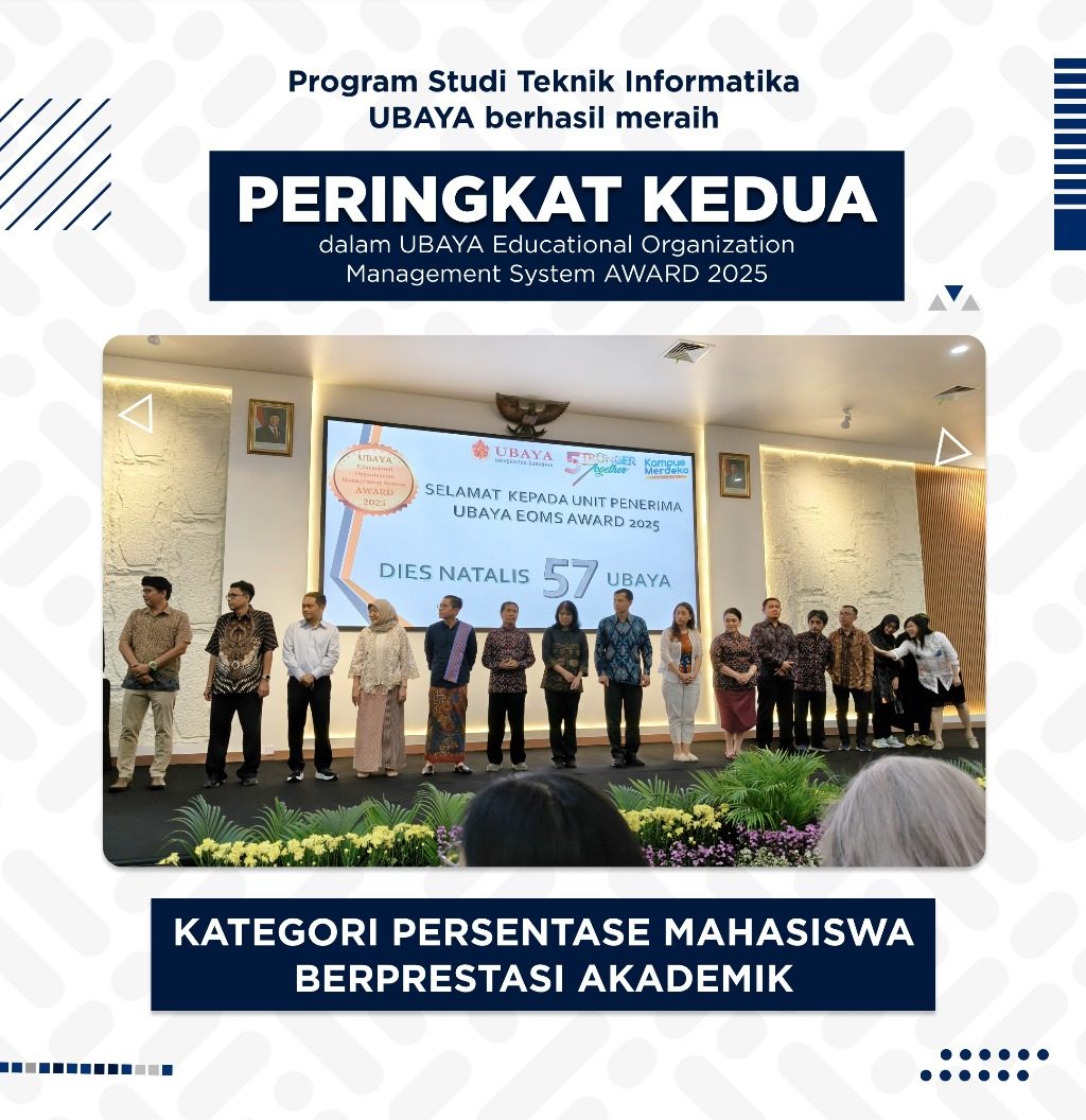 Teknik Informatika Universitas Surabaya (UBAYA) Raih Peringkat Kedua ...