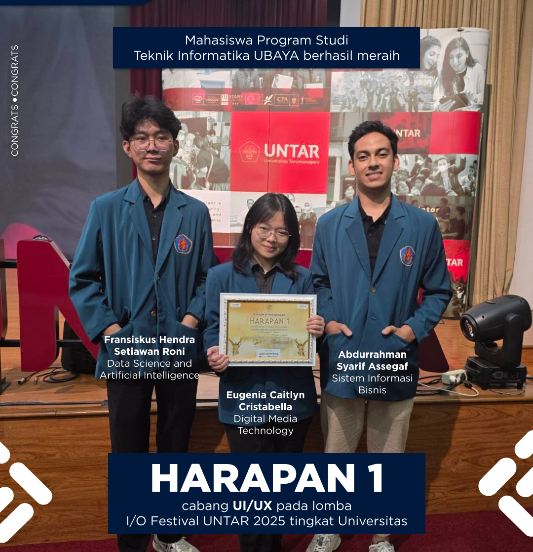 Mahasiswa Teknik Informatika Raih Harapan 1 UI/UX pada lomba I/O Festival UNTAR 2025 tingkat ...